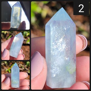 Crystals Aquamarine Blue Tower Crystal Kristalle Gift for Her - Etsy