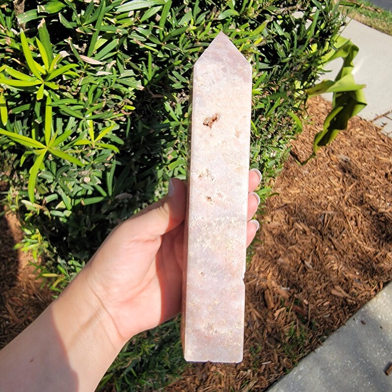 XXL Pink Amethyst Tower Crystal Kristalle Gift for Her - Etsy