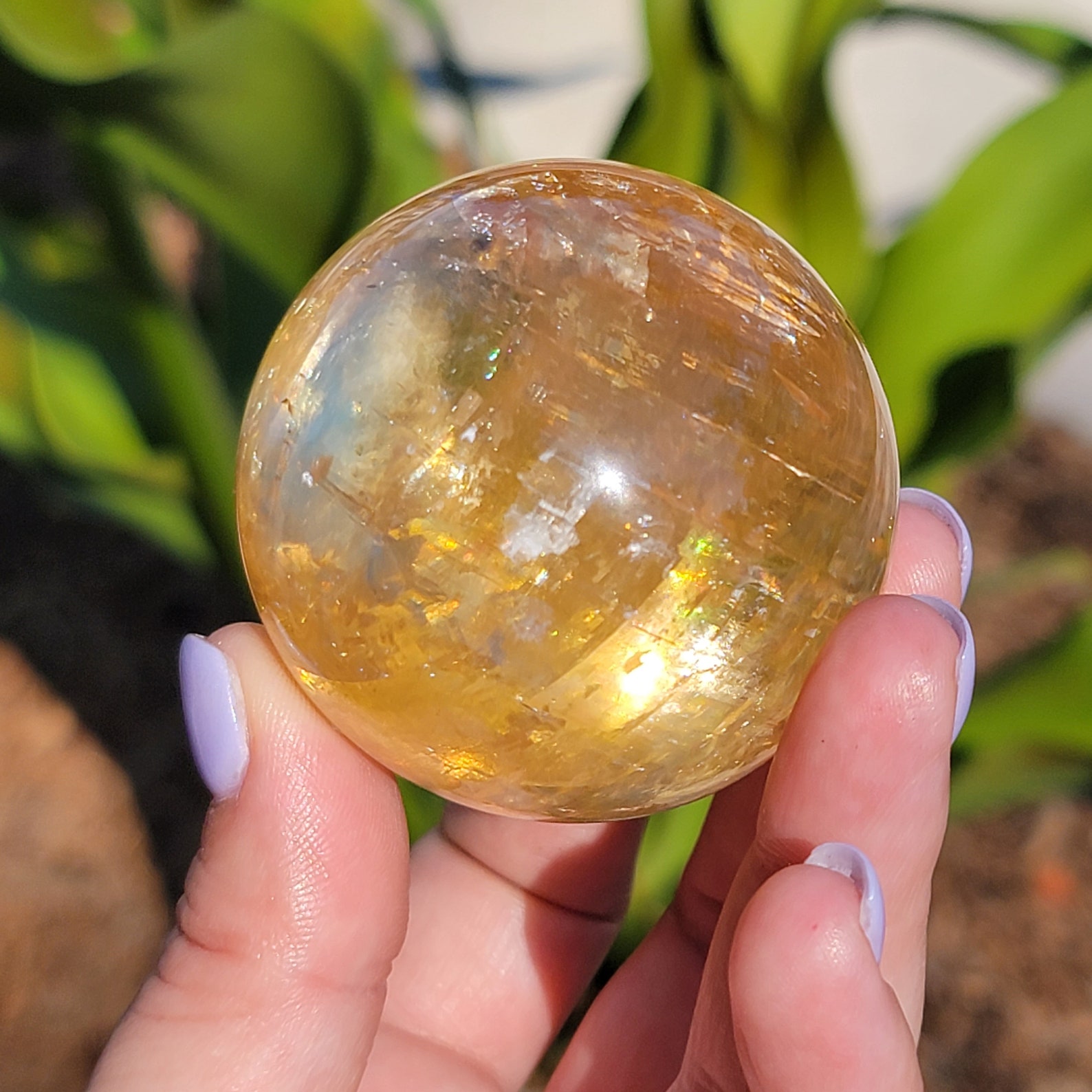 Crystals Optical Calcite Sphere Kristalle Cristaux - Etsy
