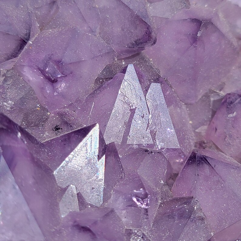 Amethyst Cluster Sphere Stalactite Inclusion Purple Points Gift ...