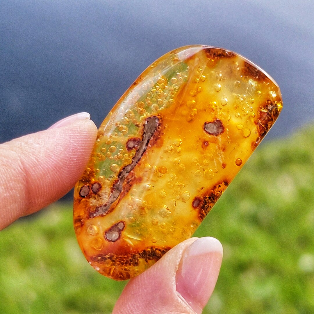 Amber Crystal Freeform - Etsy