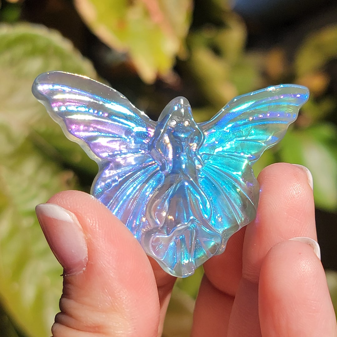 Crystal Fairy Butterfly Angel Aura Tornasol Carving - Etsy
