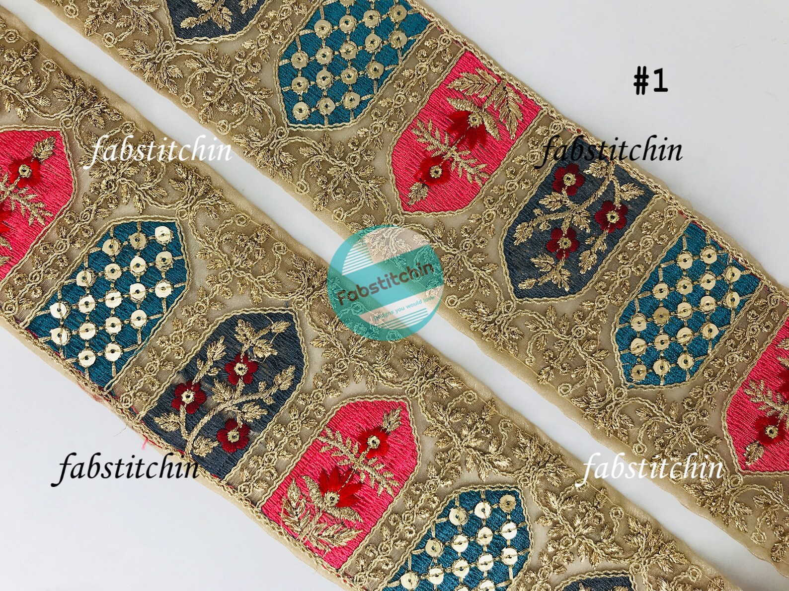 Indian Trim by the Yard Embroidered Drapery Embellishments - Etsy