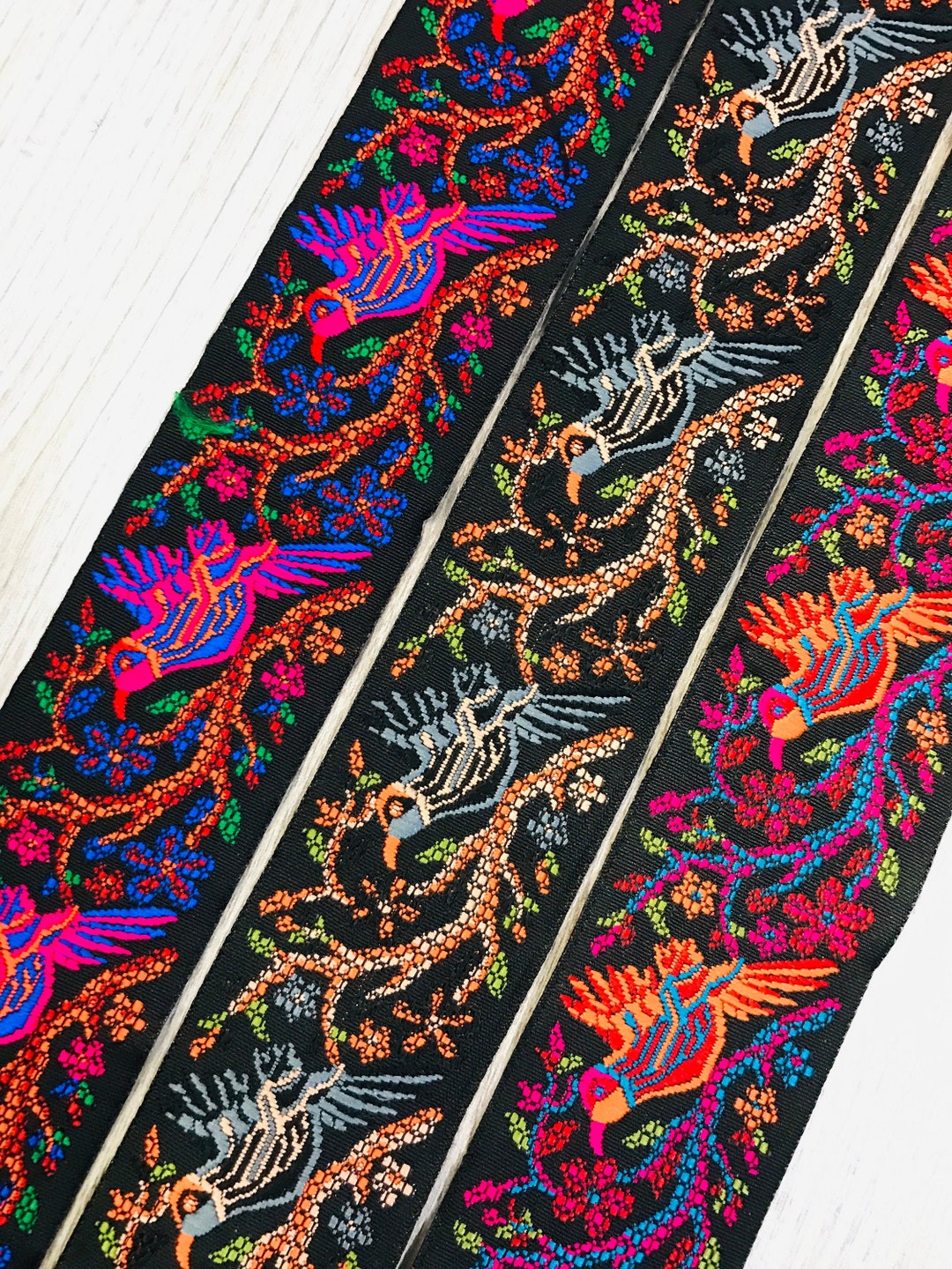Bird Jacquard Trim Sari Border Brocade Saree Trimmings Decorative ...