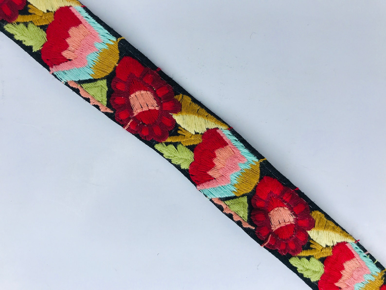 Sari Fabric Trim-Multi Colour Embroidered Sari Border-Silk | Etsy