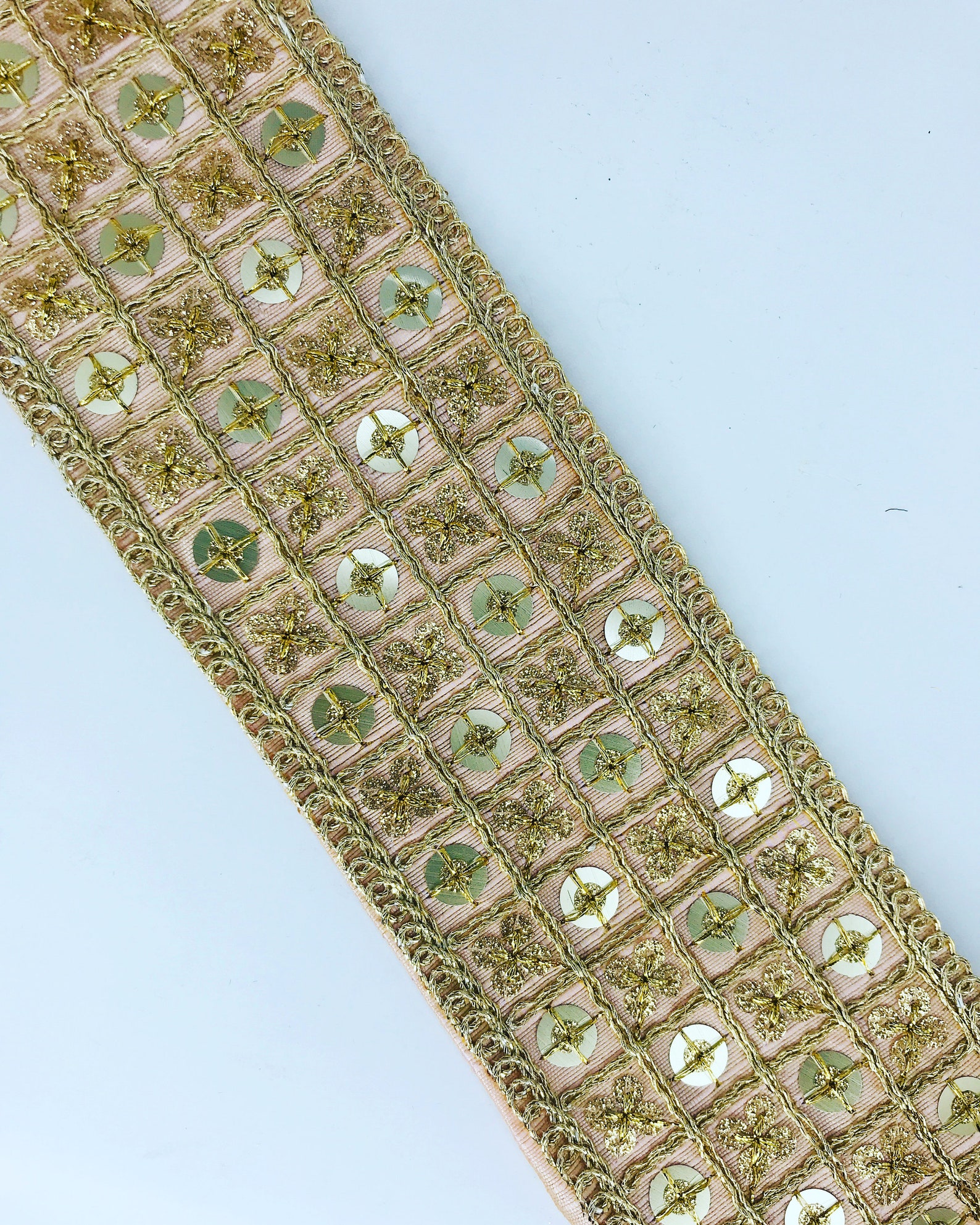 Sari Silk Fabric Trim-embroidered Trim Sari Fabric Indian - Etsy