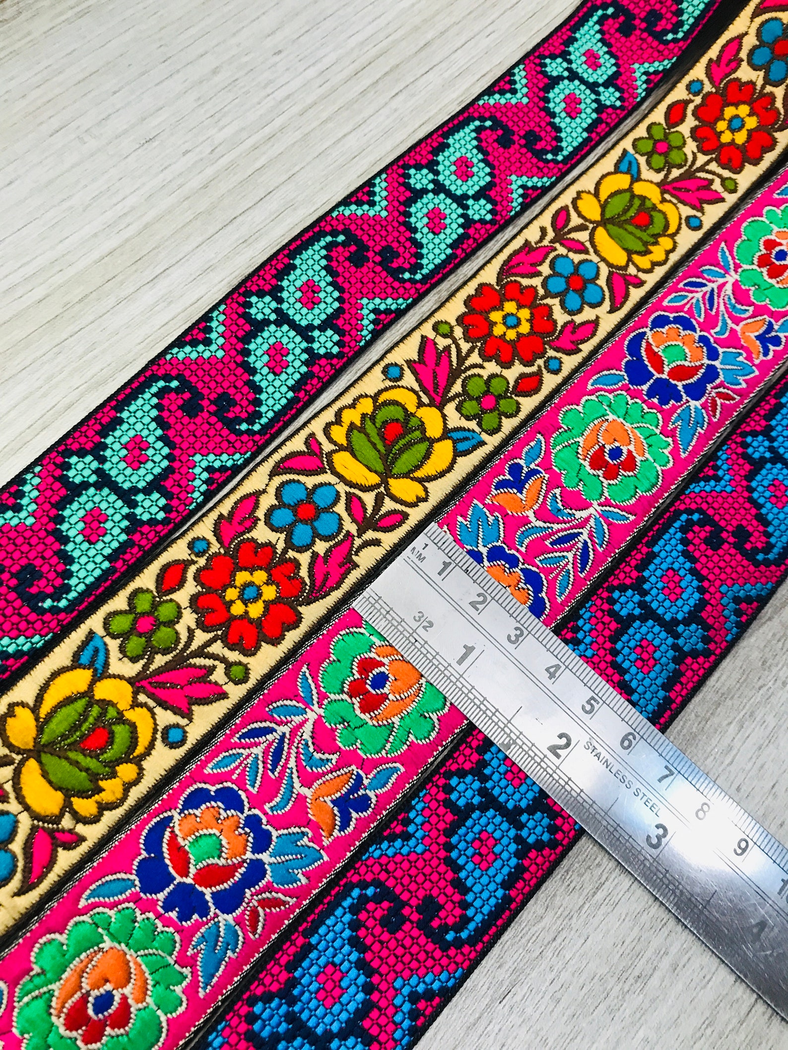 Paisley Design Indian Embroidered Border Crafting Sewing | Etsy