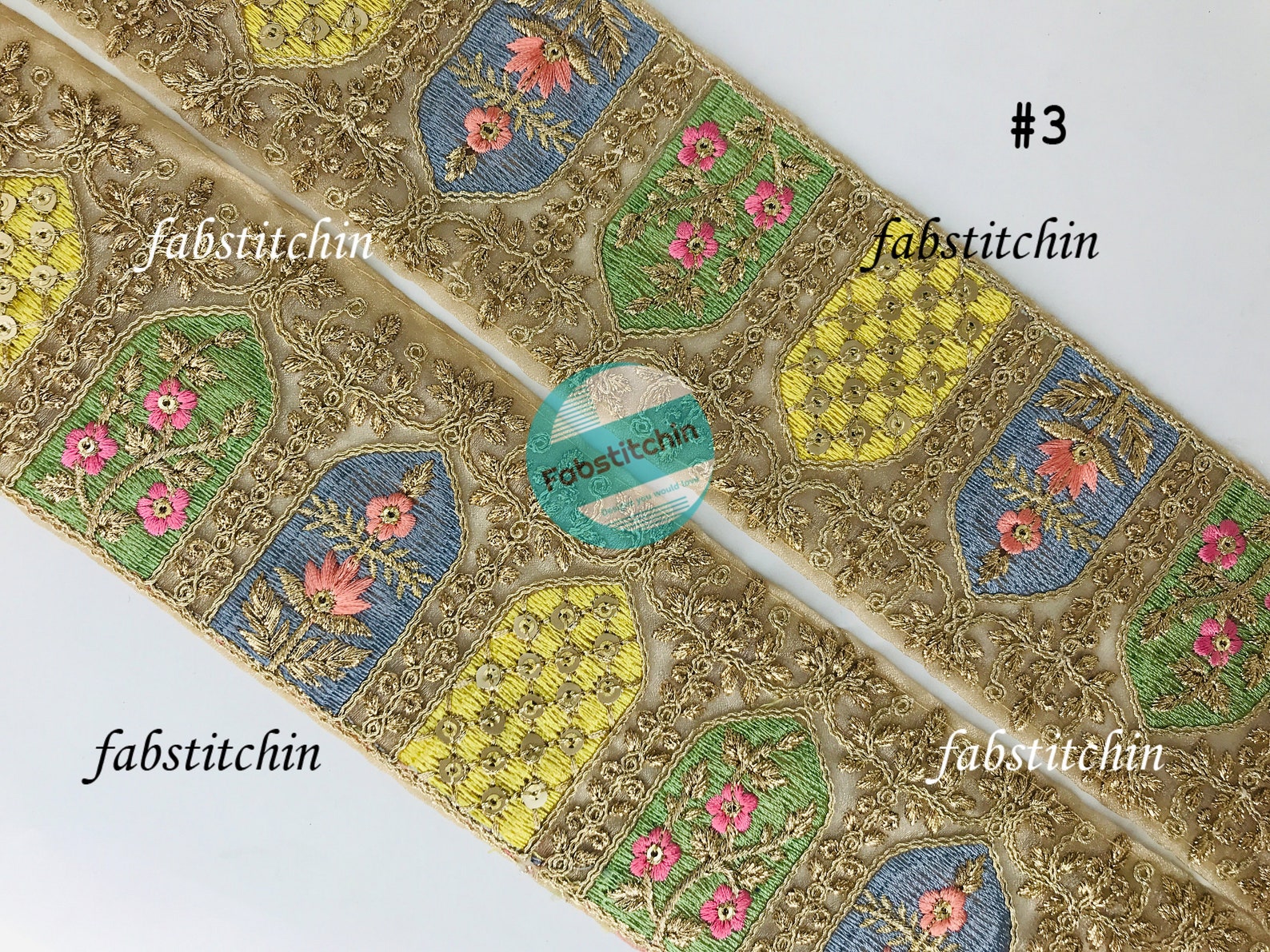 Indian Trim by the Yard Embroidered Drapery Embellishments - Etsy