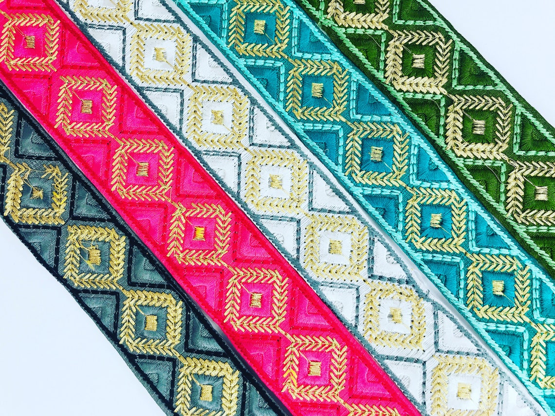 Decorative Indian Trim by the yard Crafting Ribbon Trim | Etsy