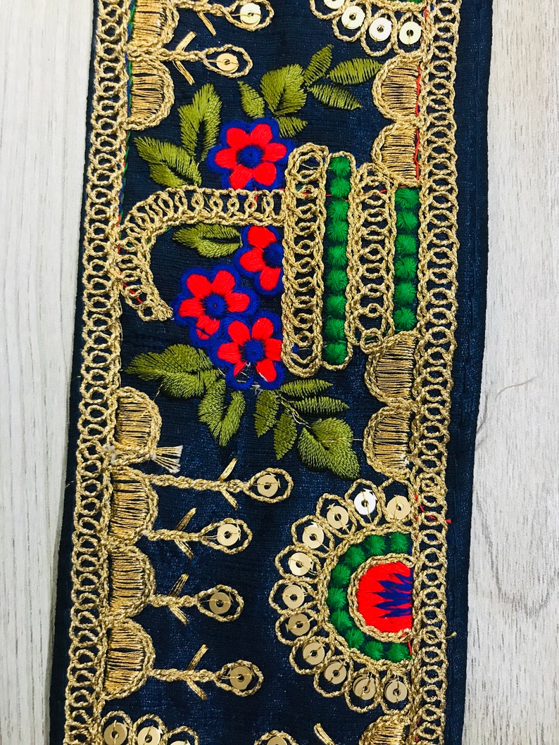 Bohemian Style Gold Lace Indian Laces Sari Borders Silk - Etsy