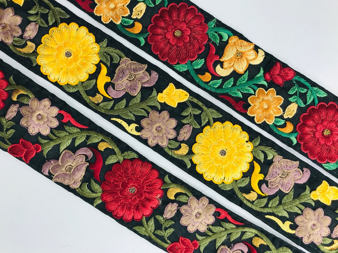 Indian Laces, Sari Borders, India Trims, Boho, Silk Saree Laces ...
