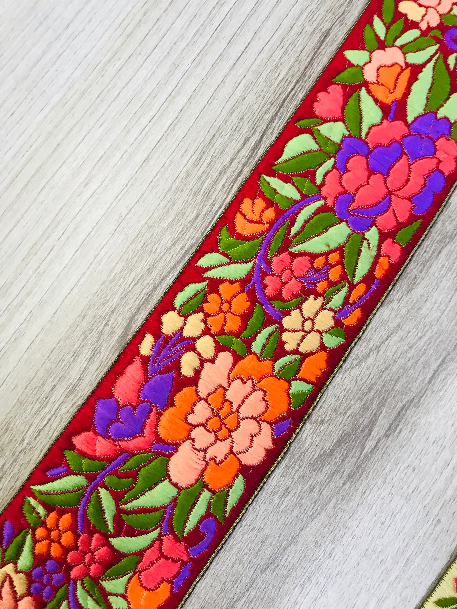 Indian Jacquard decorated ribbon fusible applique patterns | Etsy