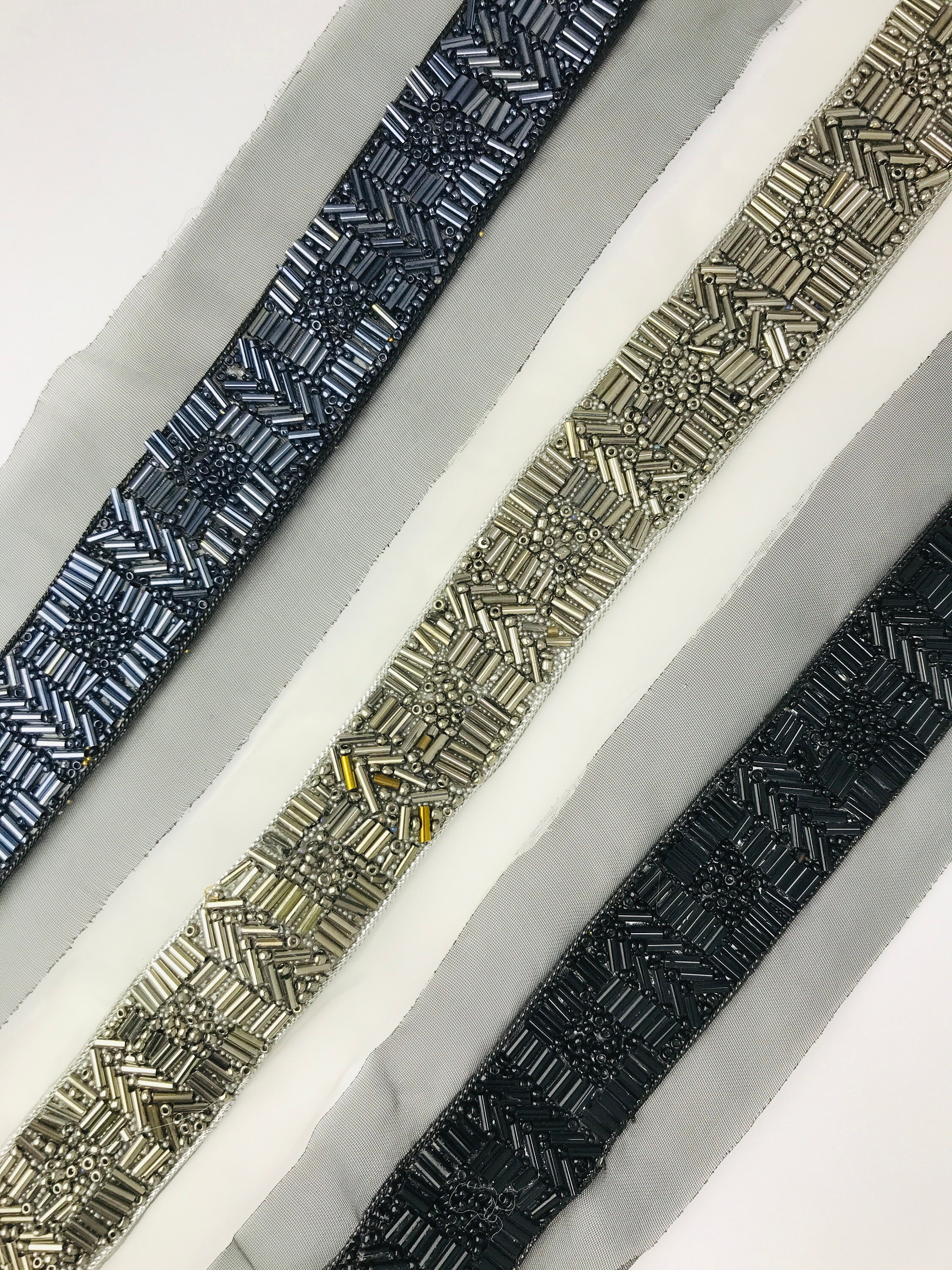 Shinny Trim Embroidered Trims Boho Clothing Border Metallic - Etsy