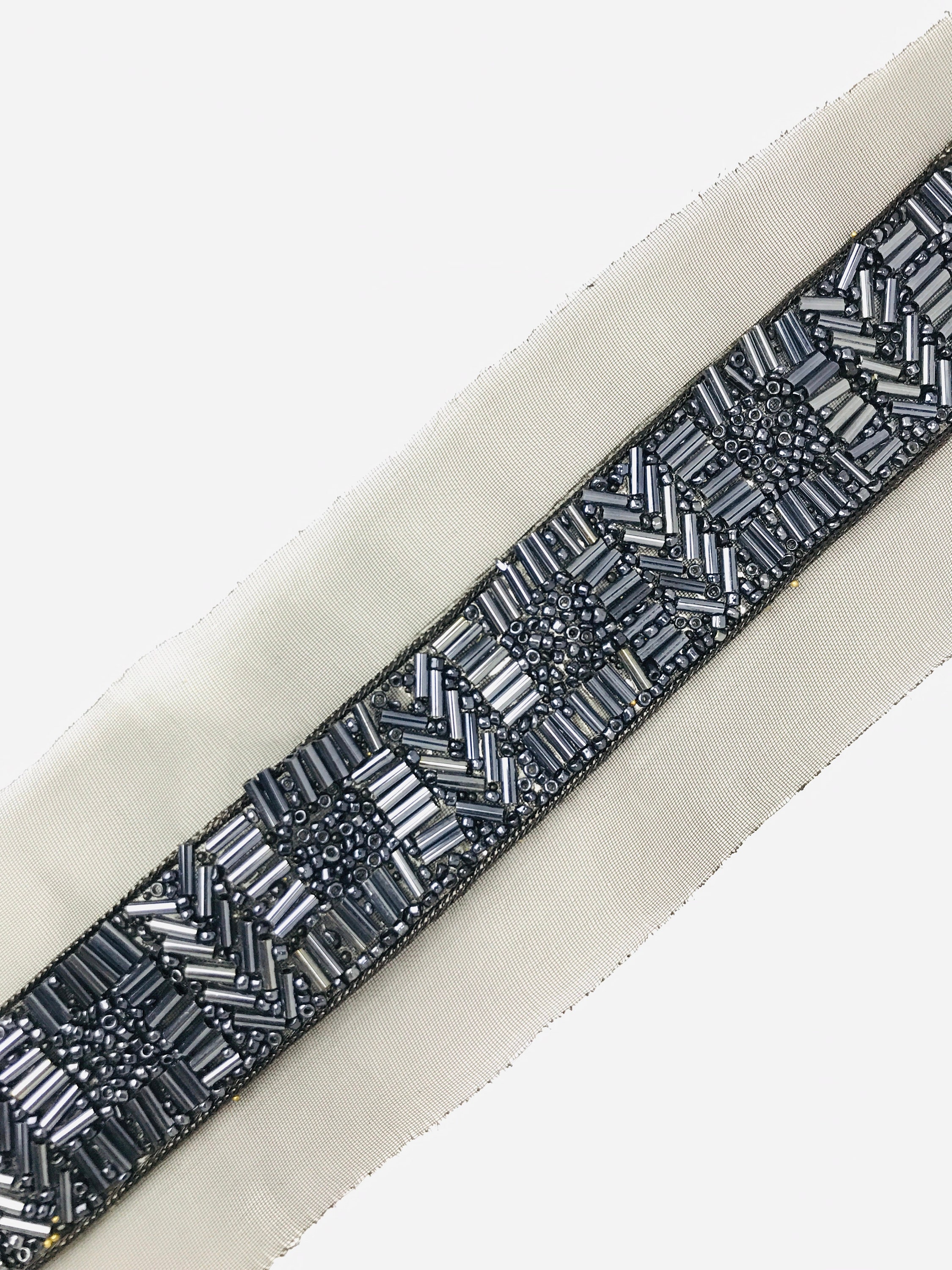 Shinny Trim Embroidered Trims Boho Clothing Border Metallic - Etsy