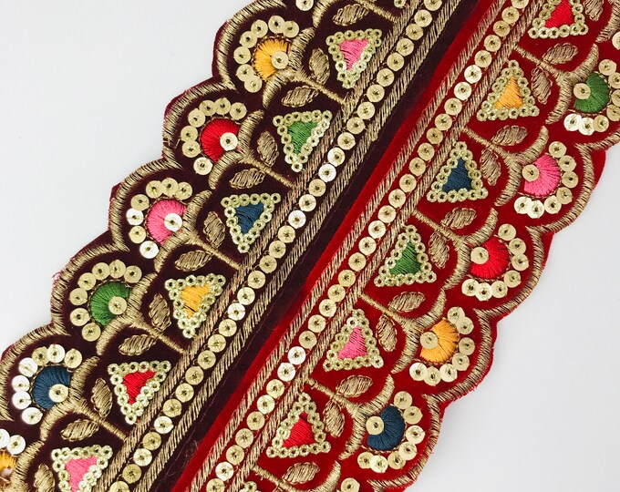 Beautiful Thread Embellishment Lace Trims Tapes Indian Embroidered ...