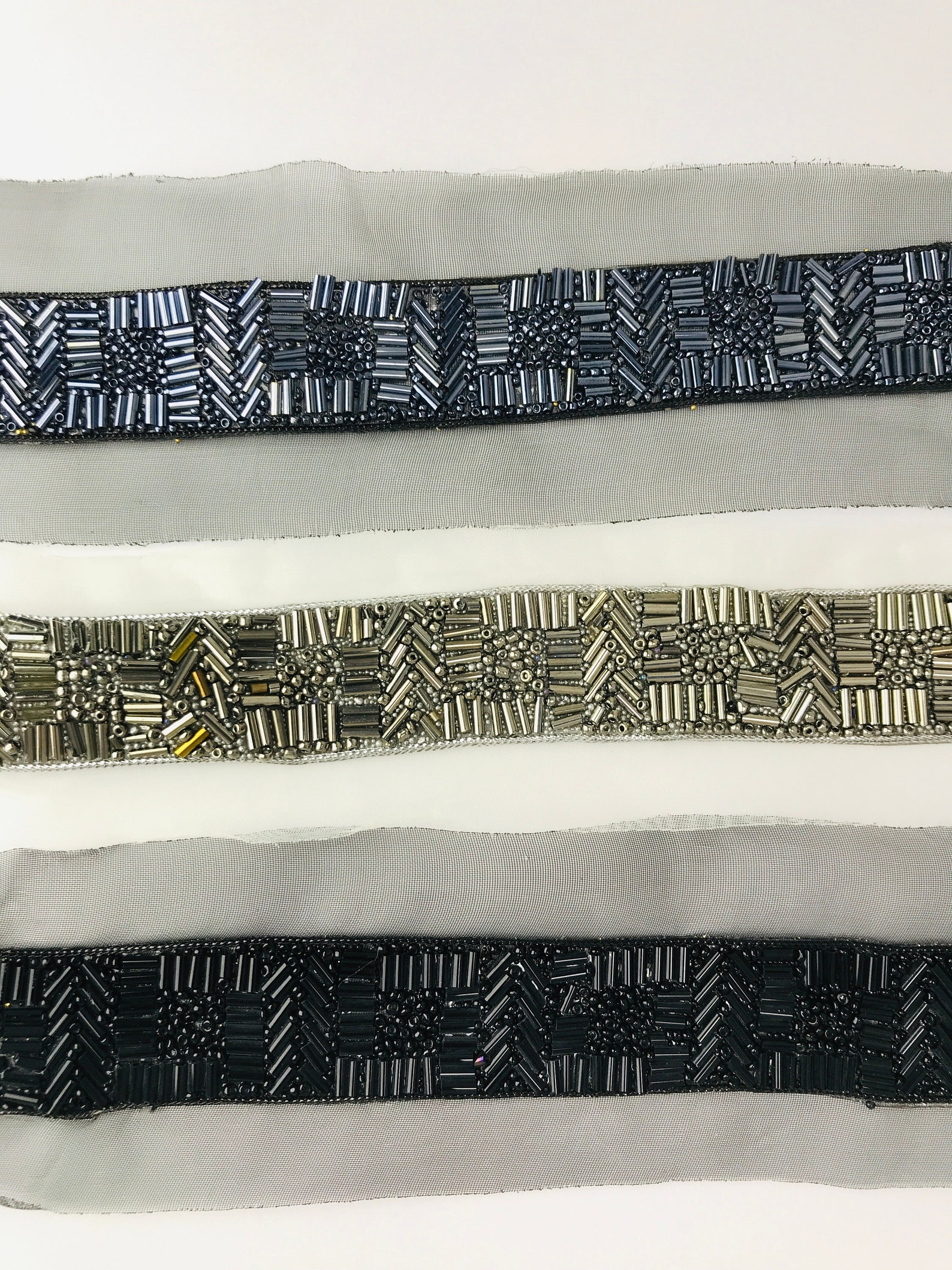 Shinny Trim Embroidered Trims Boho Clothing Border Metallic ...
