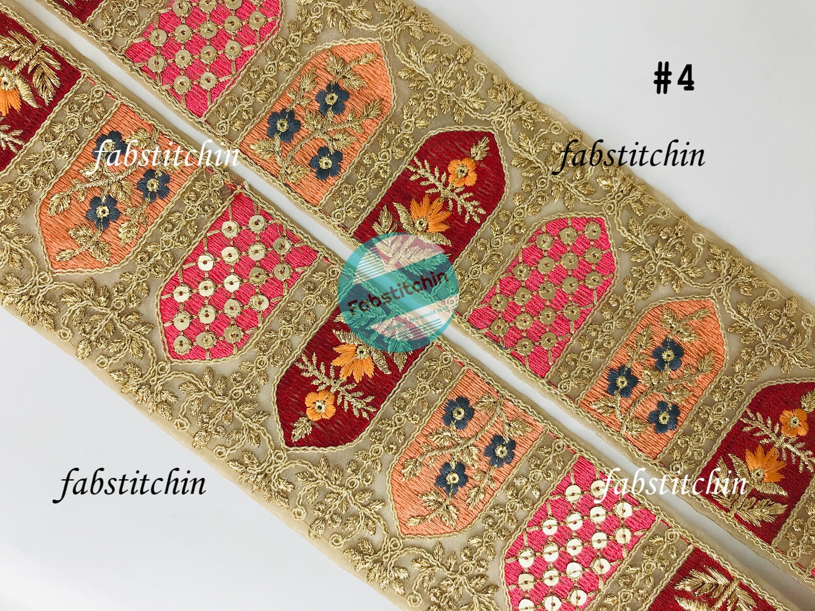 Indian Trim by the Yard Embroidered Drapery Embellishments - Etsy