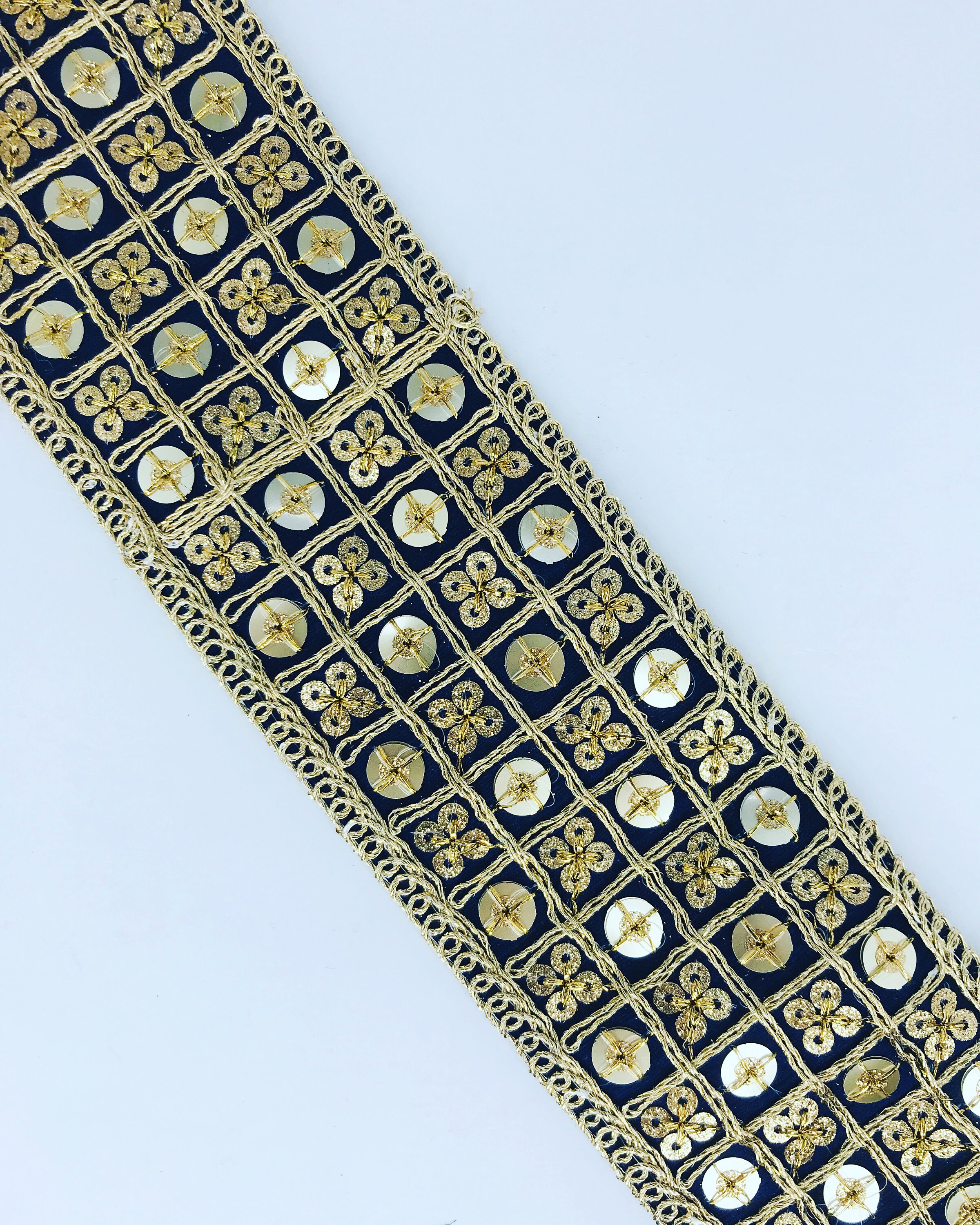 Sari Silk Fabric Trim-embroidered Trim, Sari Fabric Indian Trim, Sari ...