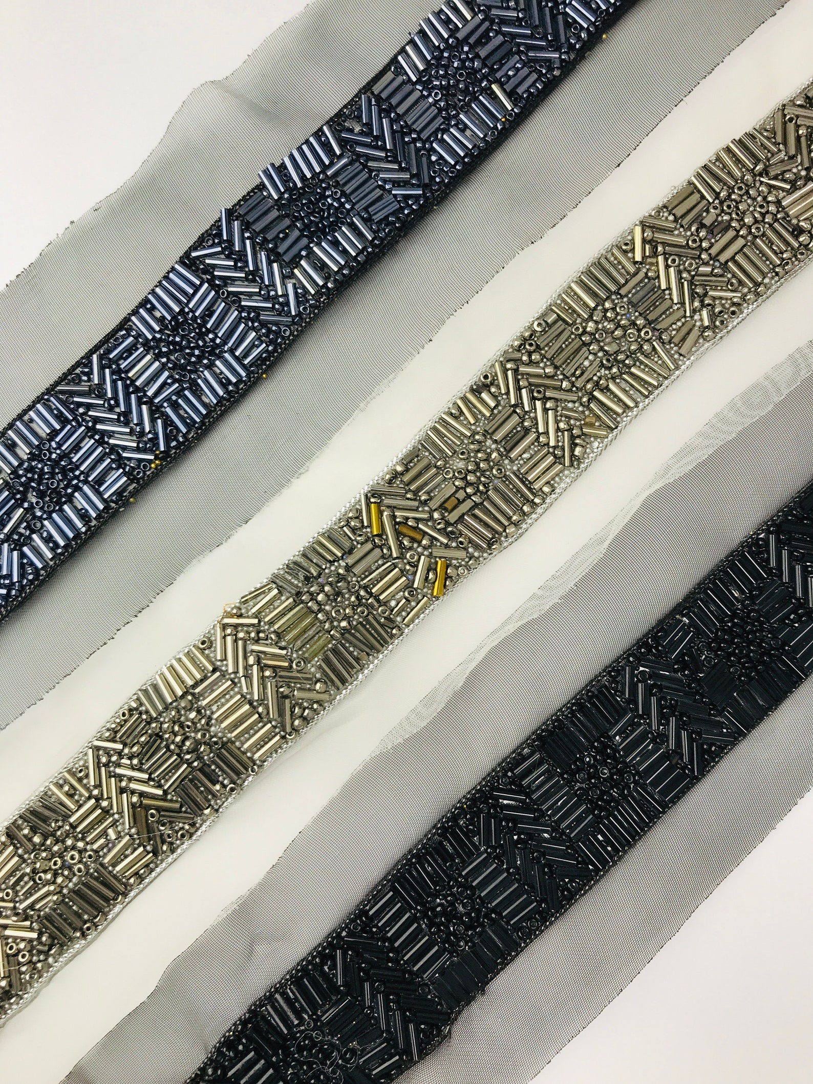 Shinny Trim Embroidered Trims Boho Clothing Border Metallic - Etsy