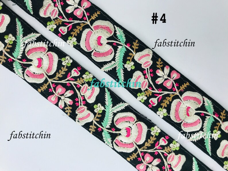 Multi-colored Bohemian Fabric Trim-art Quilt Table Runner-embroidered ...