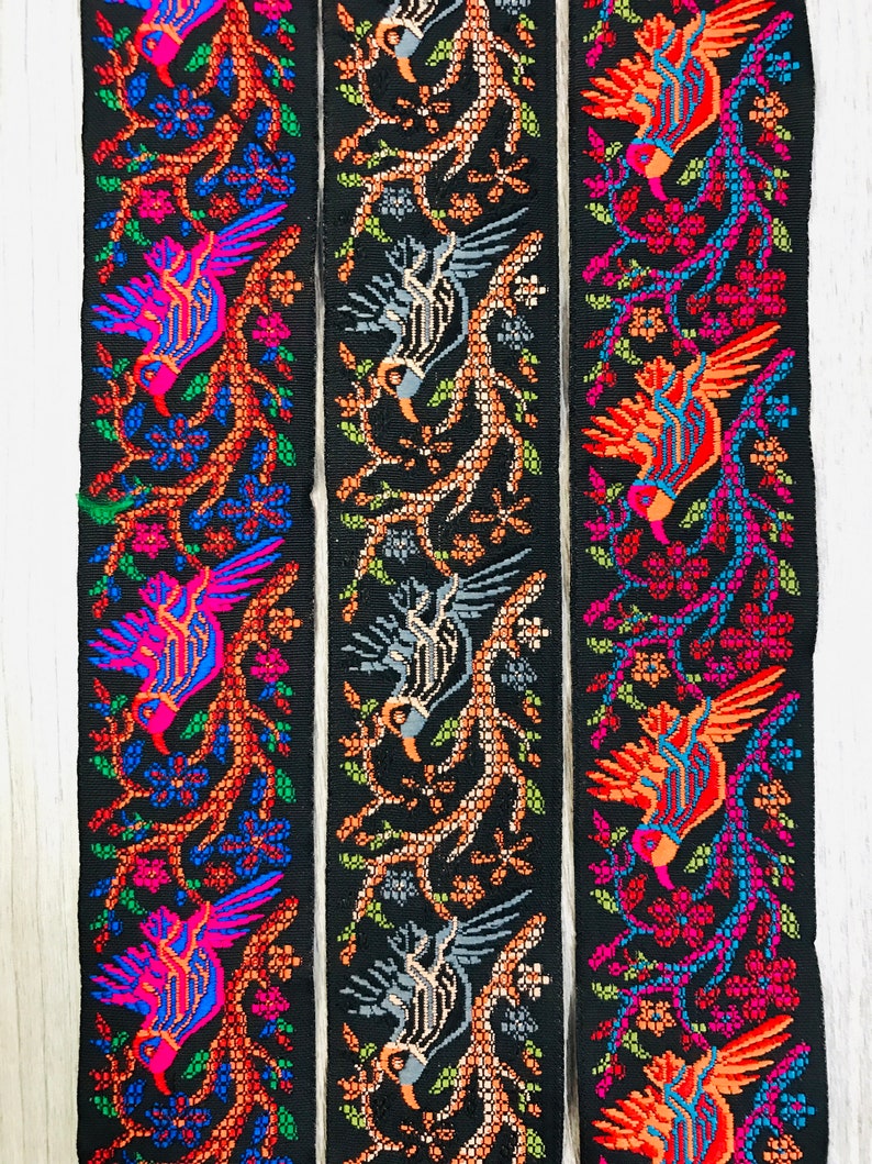 Bird Jacquard Trim Sari Border Brocade Saree Trimmings | Etsy
