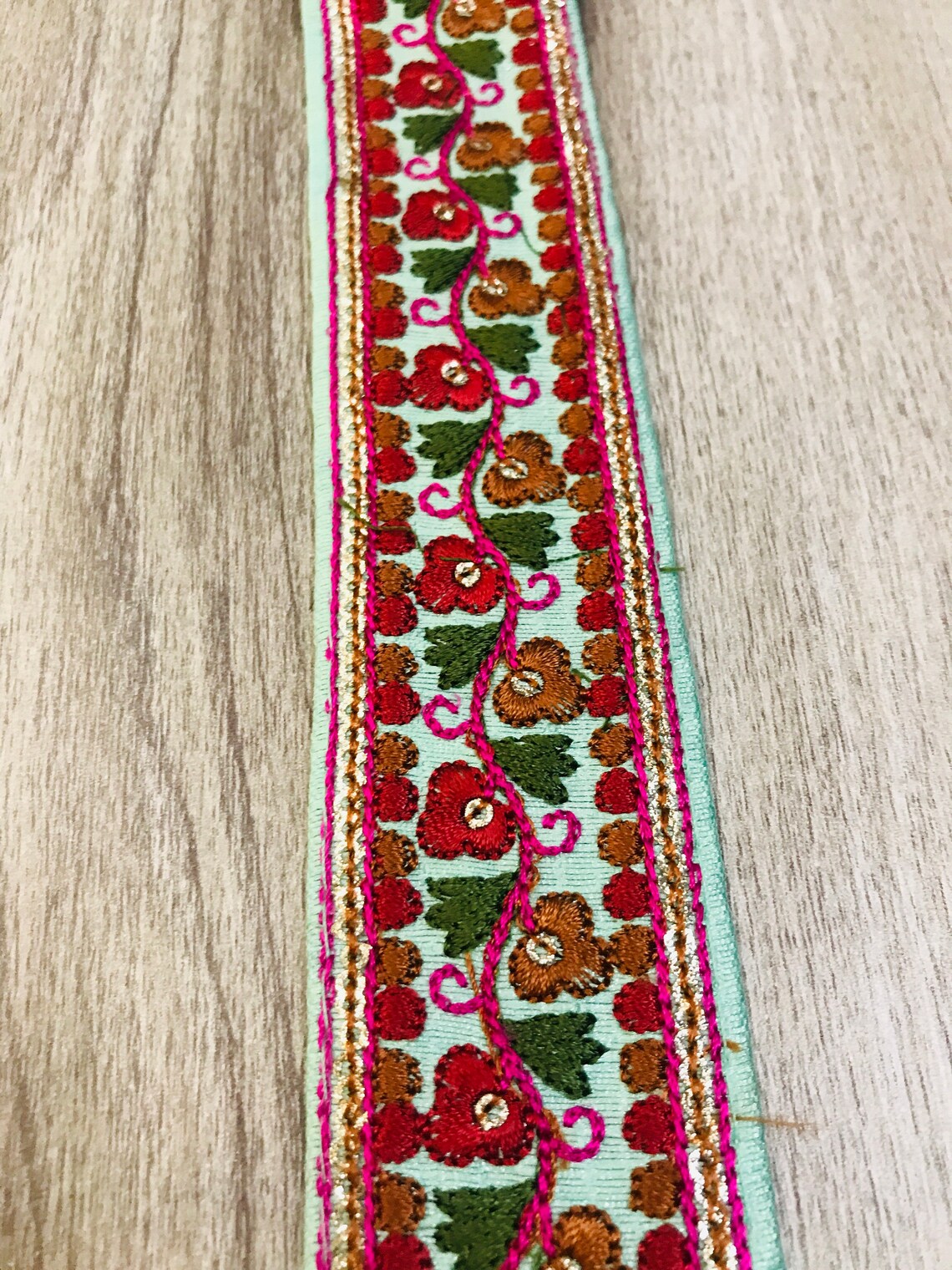 Sari Fabric Indian Trim Sari Silk Fabric Trim-embroidered - Etsy