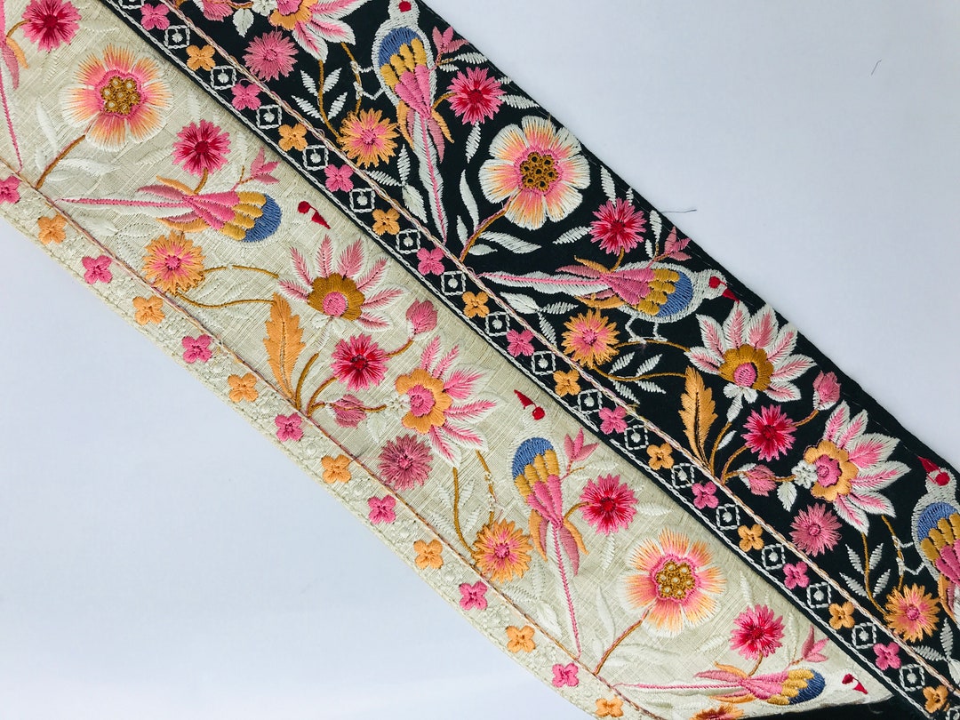 Indian Laces, Sari Borders, India Trims, Boho, Silk Saree Laces ...