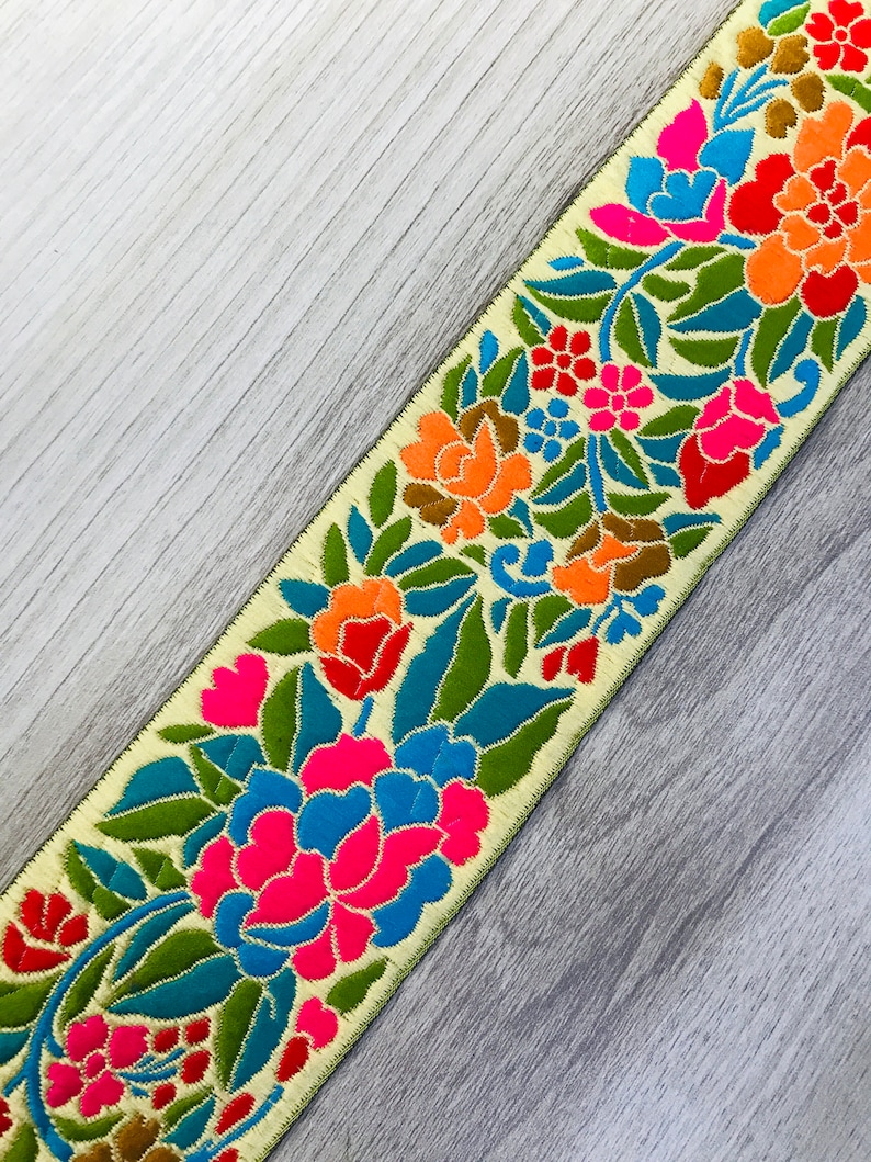 Indian Jacquard Decorated Ribbon Fusible Applique Patterns - Etsy