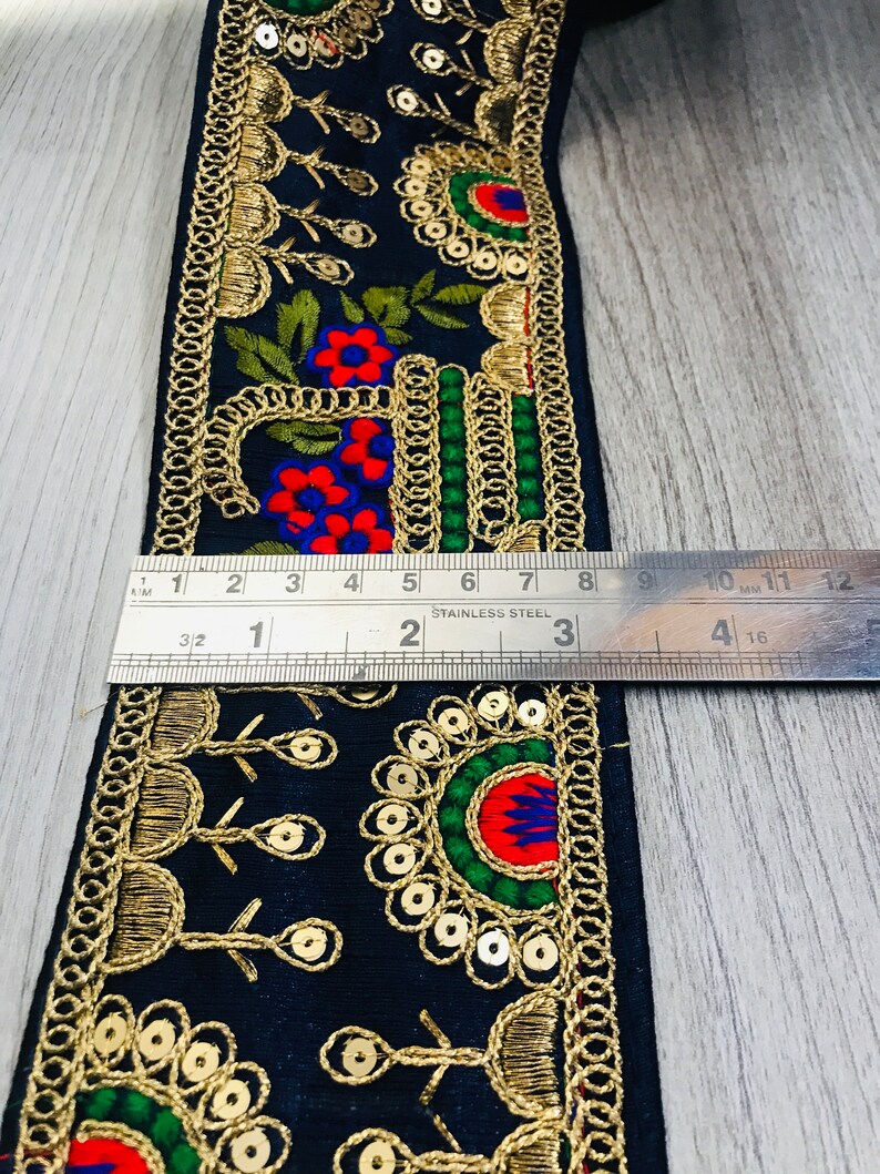 Bohemian Style Gold Lace Indian Laces Sari Borders Silk - Etsy