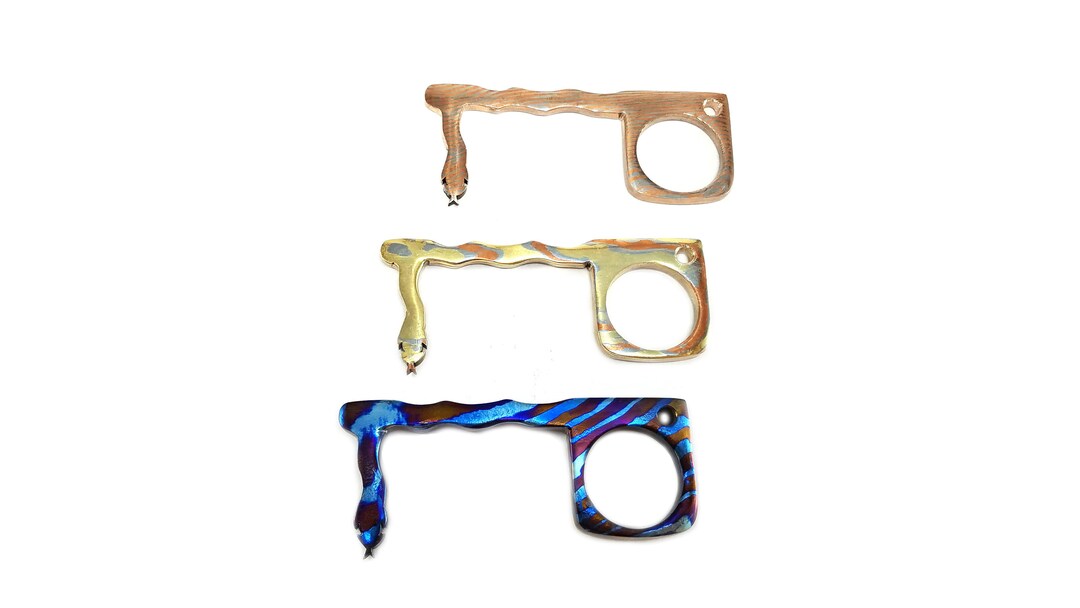 HANDMADE Mokume Gane Mokume Hand Made Mokuti Titanium Damascus Snake ...