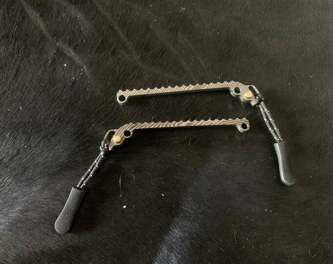 Custom Stainless Damascus Steel Full Back Spacer W/black Lanyard Made ...