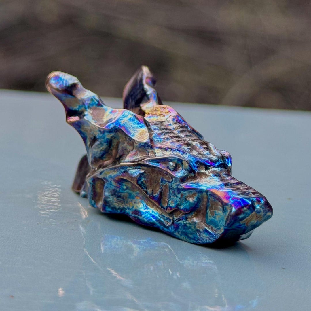Toxic Titanium Dragon Pendant • Handmade Titanium EDC Jewelry ...