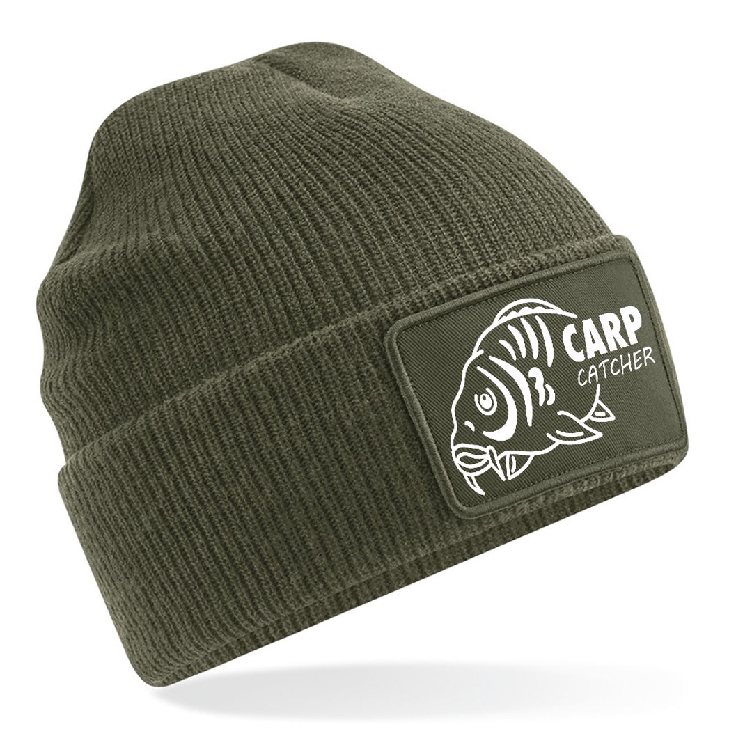 Carp Catcher Logo pêche à la carpe militaire vert Thinsulate bonnet ...