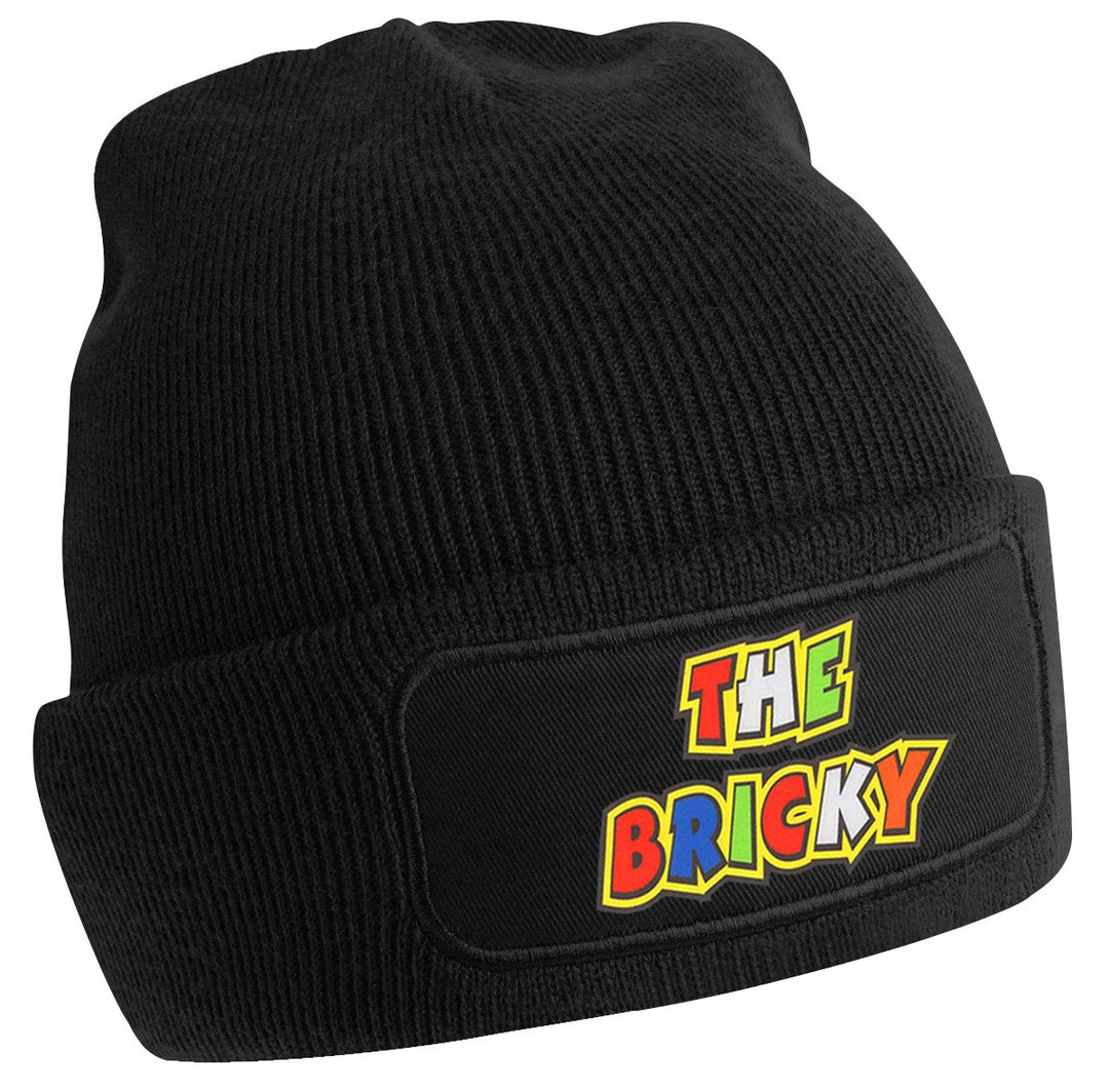THE BRICKY -heat Press Vinyl Decal Sticker on Black Beanie, Casual ...