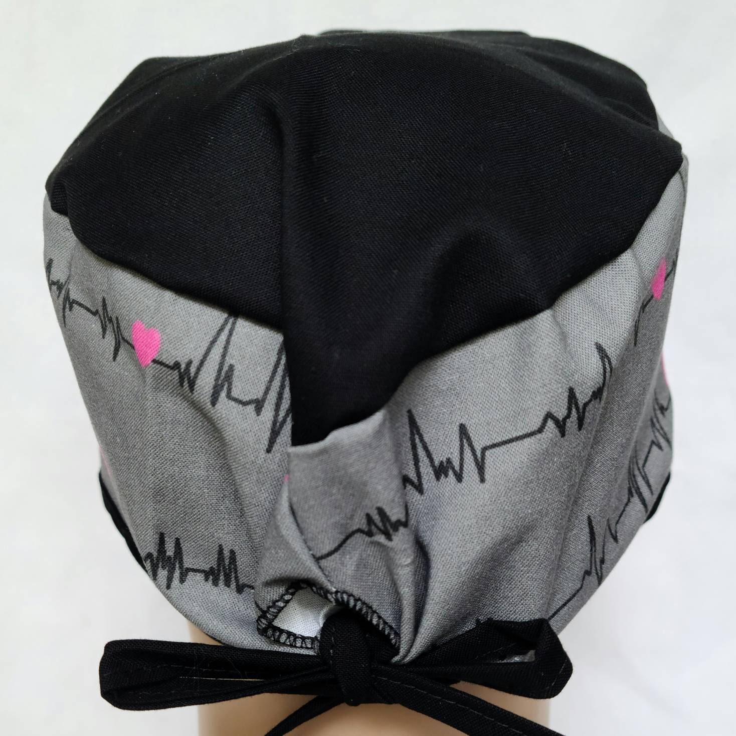 EKG ECG Heartbeats Surgical Scrub Hat Theatre Cap Tie in Back Hat - Etsy