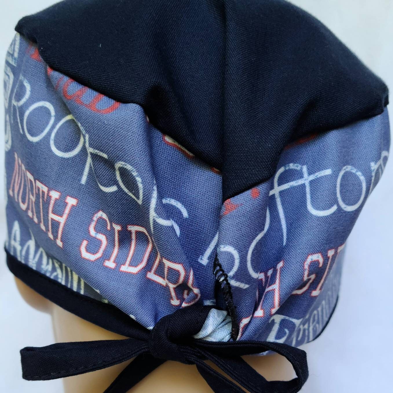 Cubbies Chicago Surgical Scrub Hat Theatre Cap Tie in Back Hat - Etsy UK