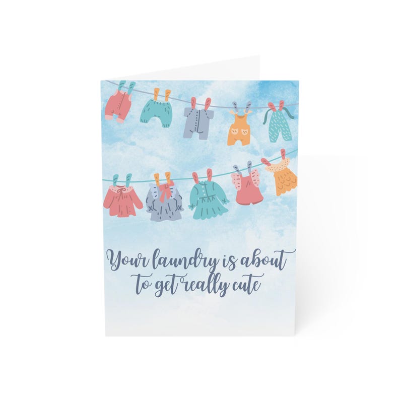 Funny Laundry Baby Shower Card, Expecting Mom Gift - Etsy UK