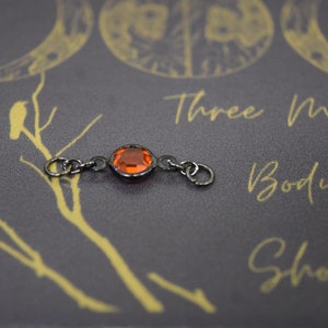 Bridge Chain, Third Eye Gem, Nose Chain, Customizable Length Piercing ...