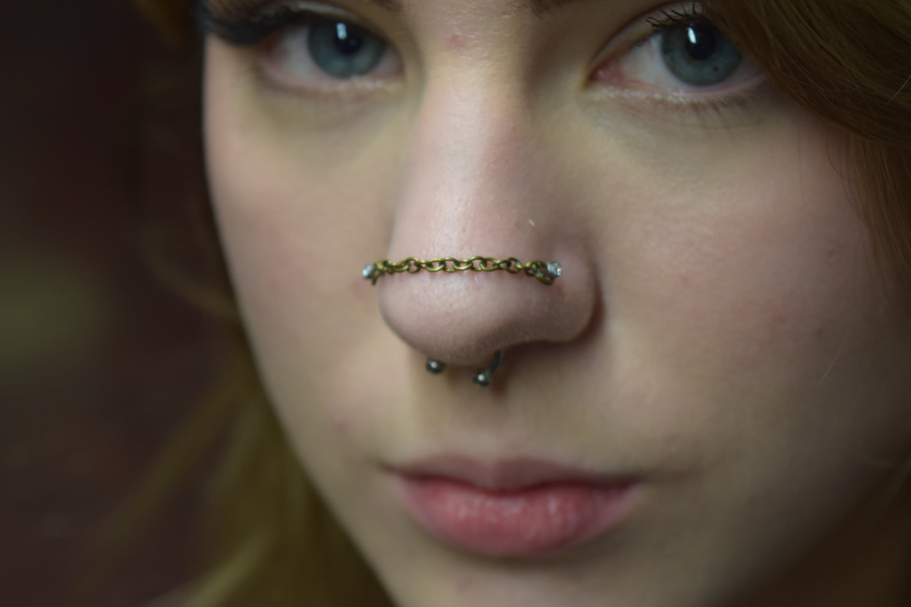 Nose Chain for Double Nostril Piercings Customizable Length - Etsy UK