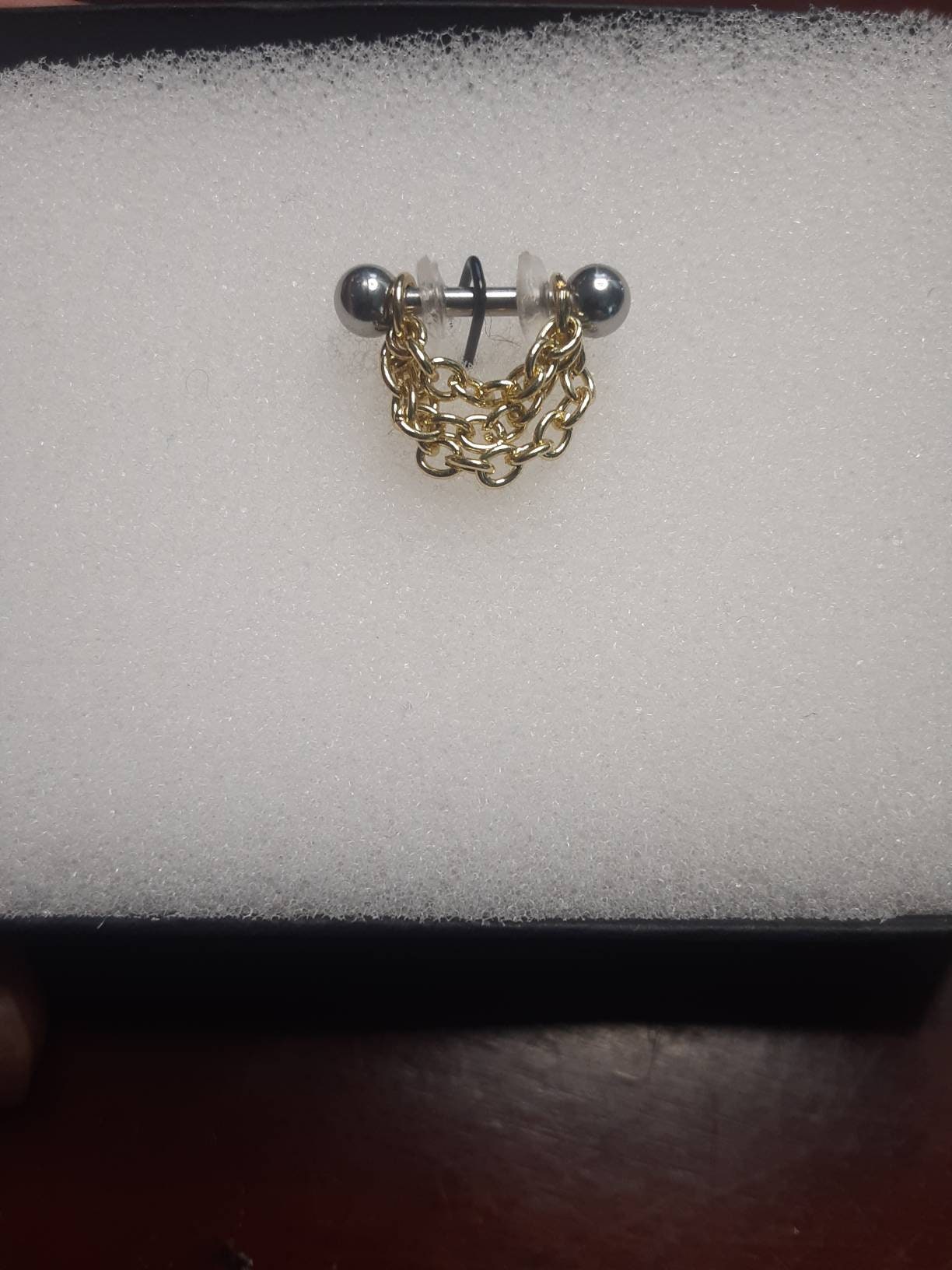 Septum Ring With Stacked Triple Chain Septum Piercing - Etsy