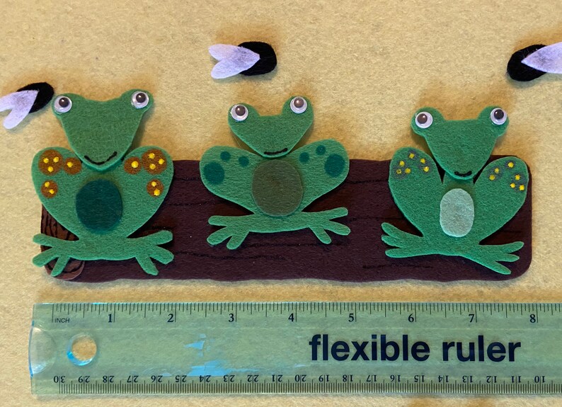 Five Speckled Frogs / Felt Storyboard / Felt Play / Preschool Songs / 5 ...