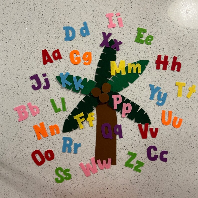 Chicka Chicka Boom Boom Book Play Felt Play uppercase Lowercase Letters ...