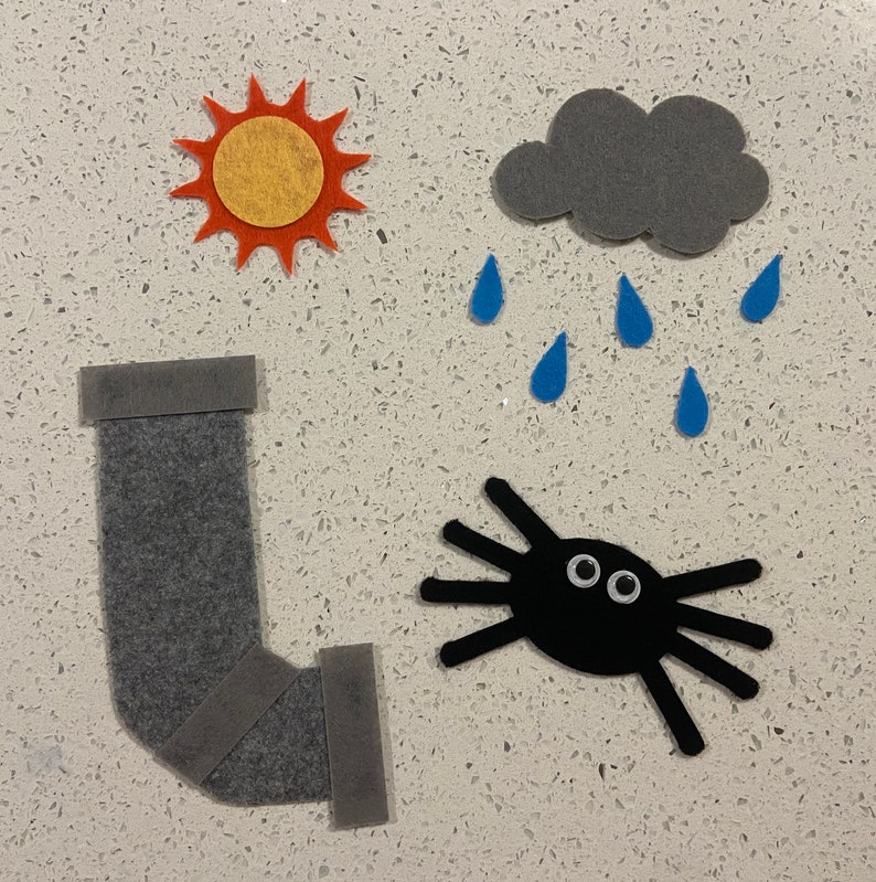 Itsy Bitsy Spider Felt Story | Eensy Weensy Spider | Preschool Song ...