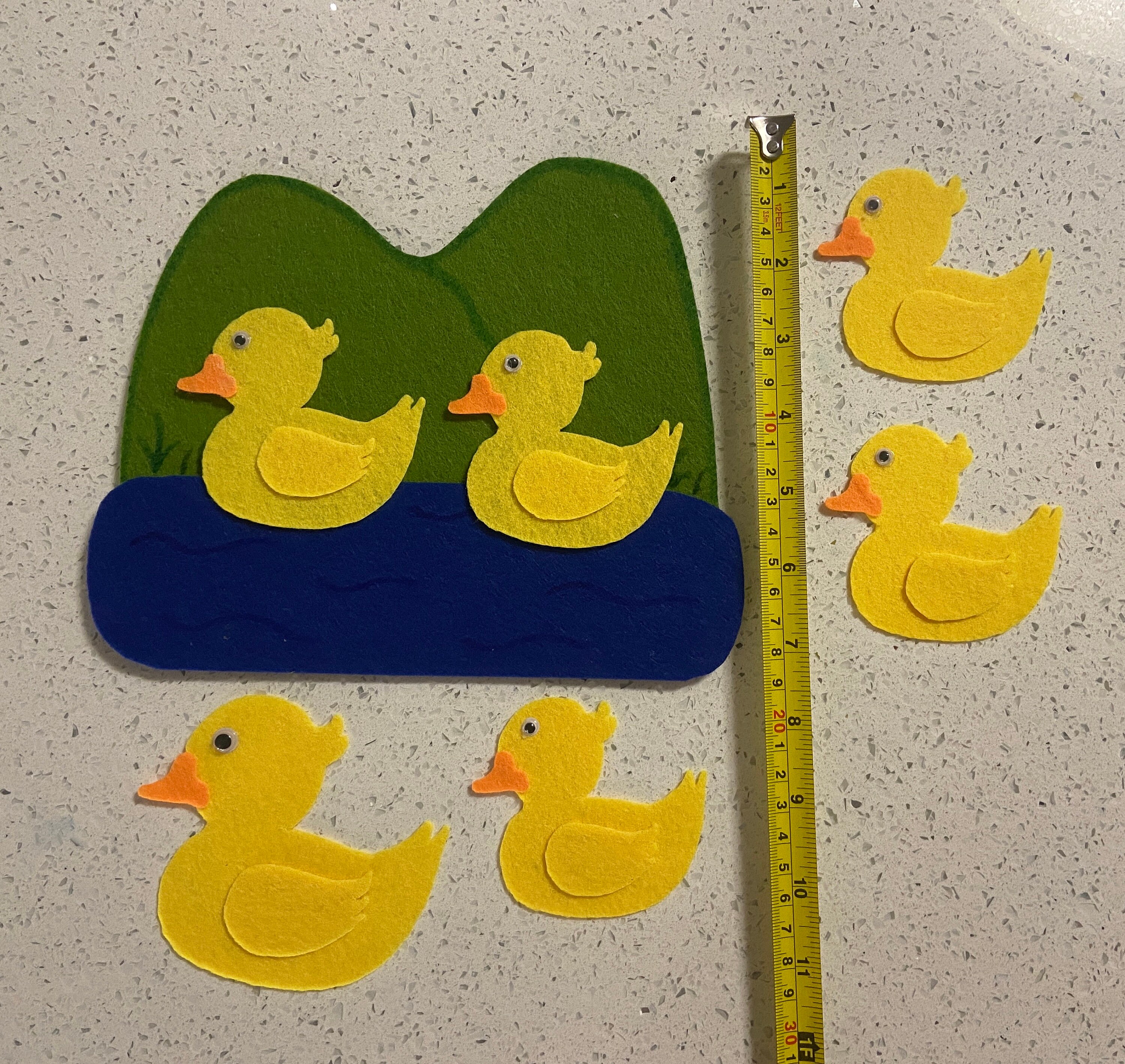 Five Little Ducks Felt Story Board | Felt Play | Preschool Songs | Five ...