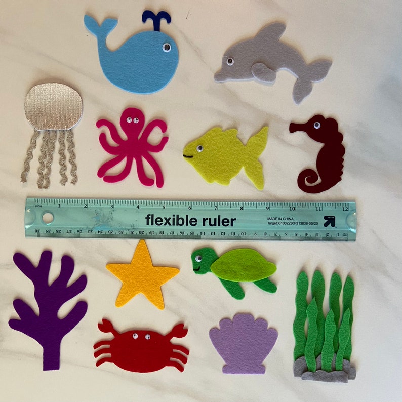 Felt Sea Creatures / Ocean Animals / Underwater / Felt Play | Etsy