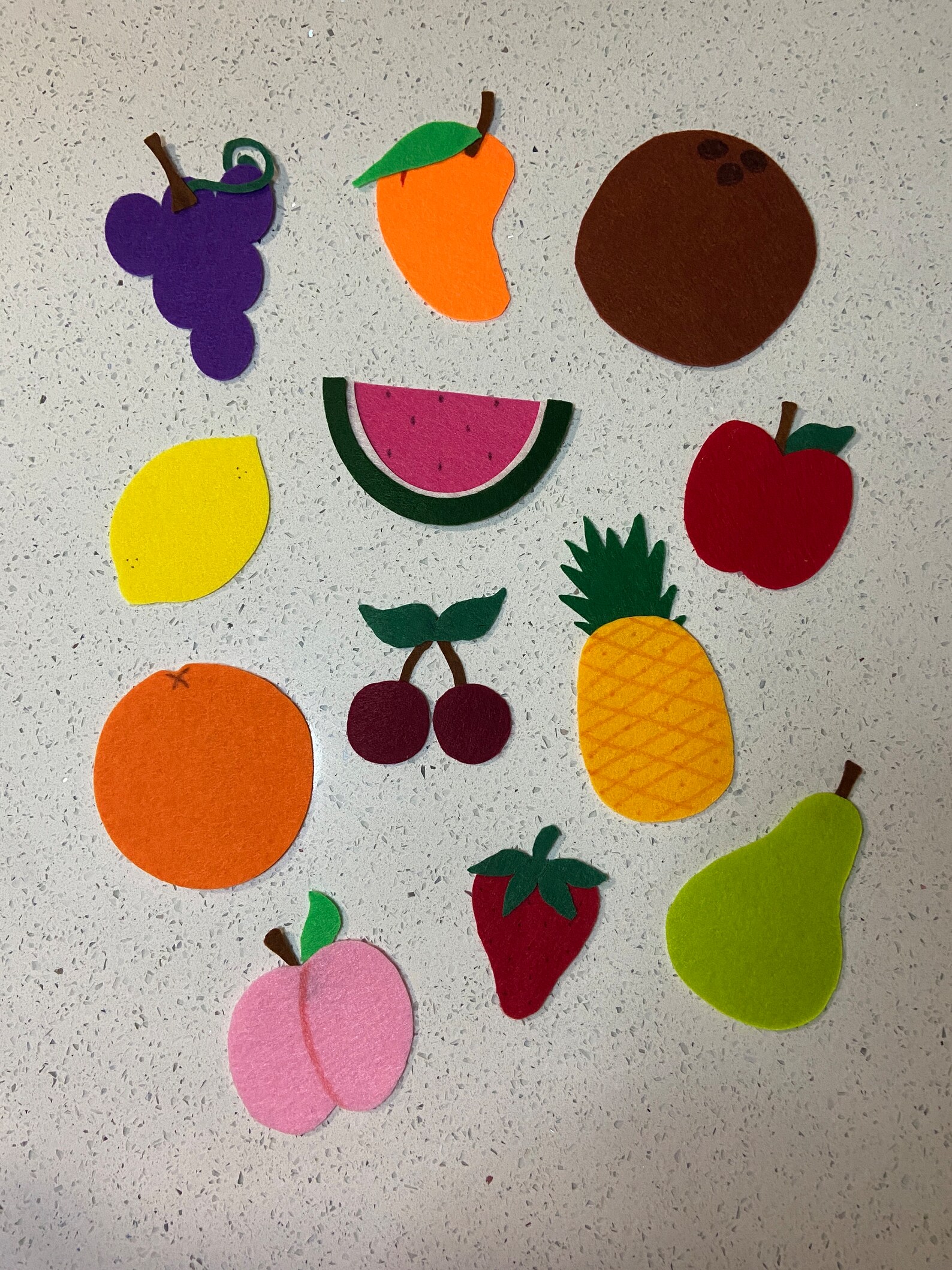 Fruits | Fruit Basket | Felt Fruits | Play Food | Felt Play | Pretend ...