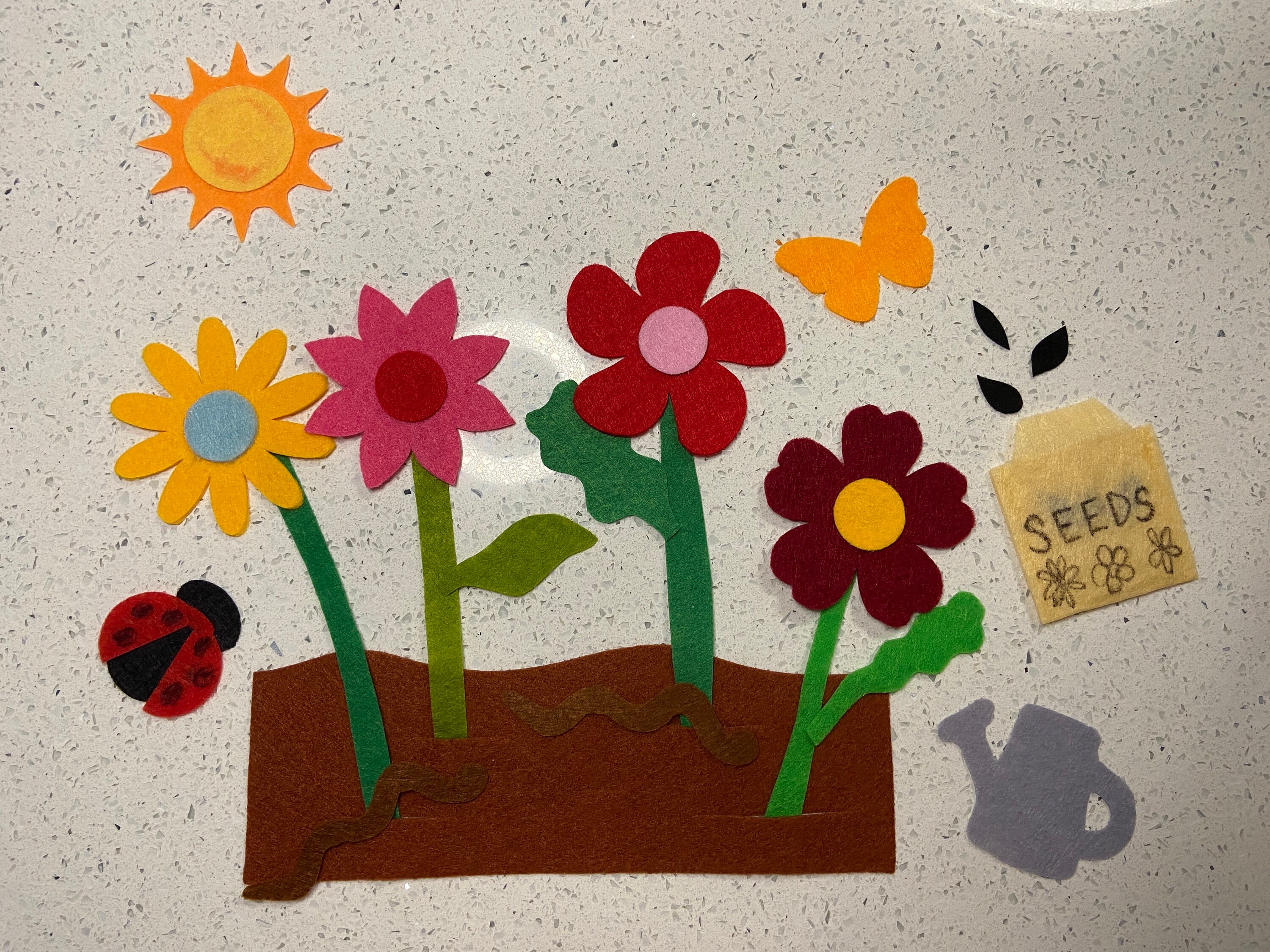 Flower Garden Felt Play / Felt Storyboard / Pretend Play / Garden ...