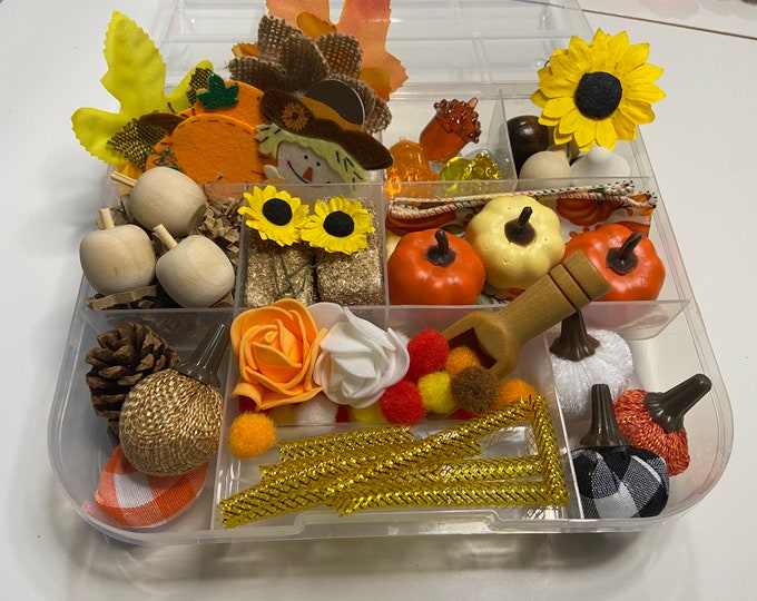 Fall Sensory Bin | Autumn Sensory Bin | Fall Harvest | Fall Sensory Kit ...