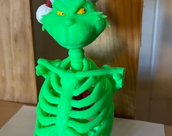 Skeleton Grinch Svg - Etsy