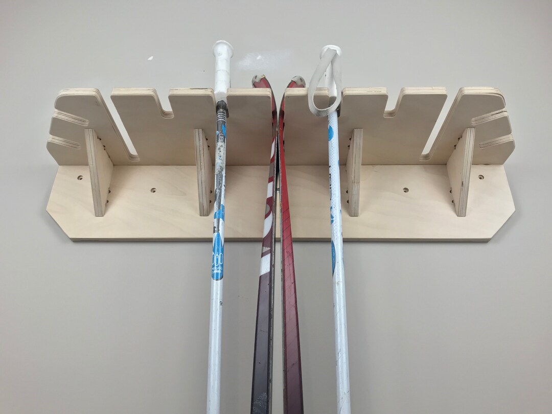 Triple Ski Rack Wall Mount / Wooden Ski Storage / Handmade Ski Holder ...